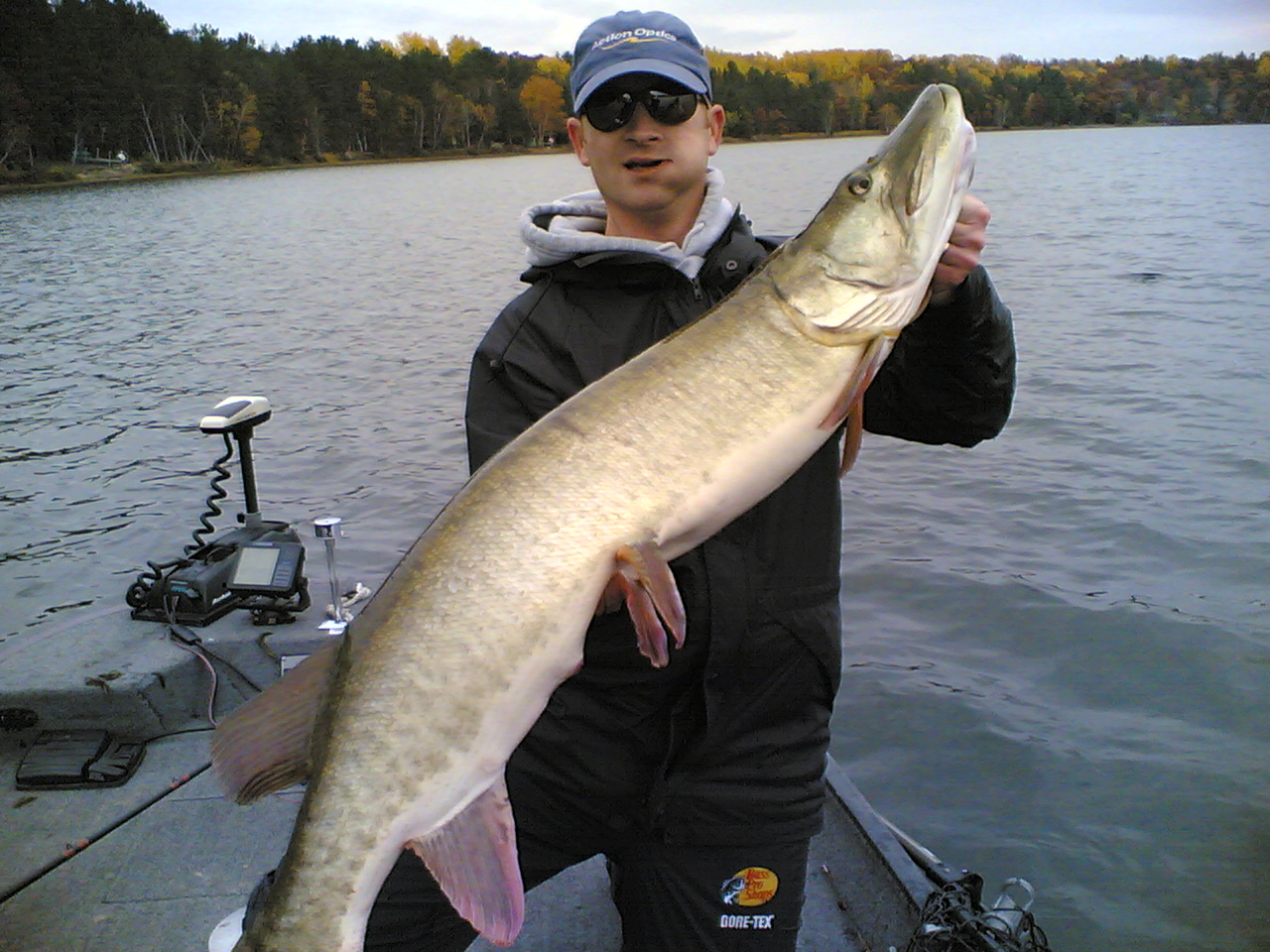 Big muskie caught on Lake X in Hayward, WI on 10/17/2005 | MuskieFIRST