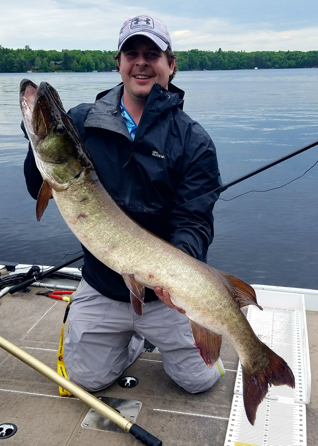 Big muskie caught on Dam Lake in Sugar Camp, WI on 6/16/2018 | MuskieFIRST