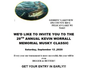 Kevin Worrall Memorial Musky Classic Sep - 12th | MuskieFIRST
