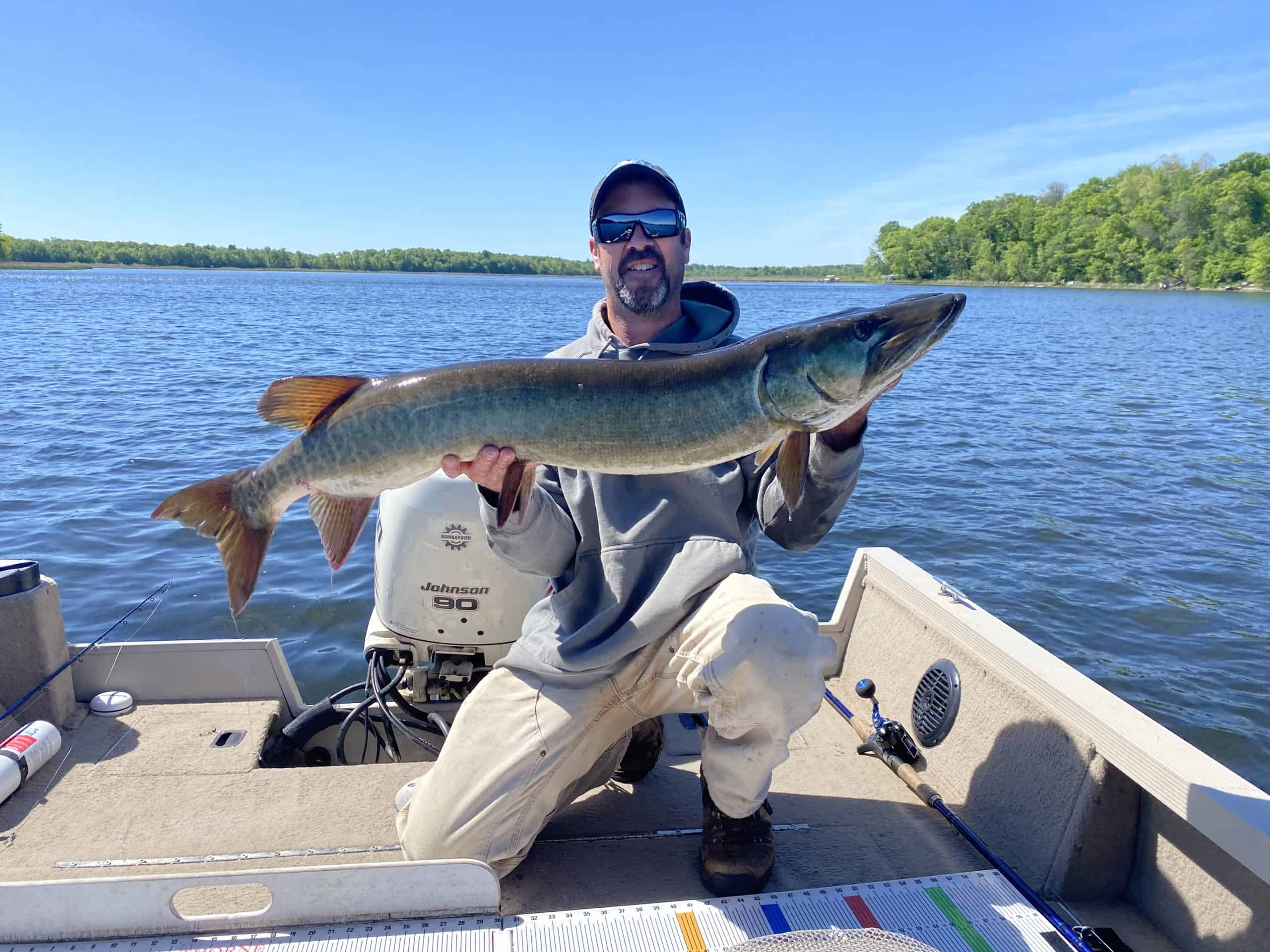 47 inch muskie on Lake X in Spooner Wisconsin on 05/29/2021 | MuskieFIRST