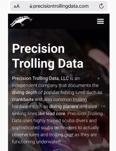Precision Trolling Data, LLC Content List Feature | SalmonFIRST