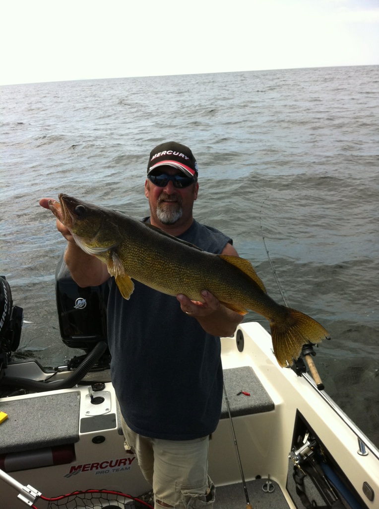 Big Walleye caught on Lake Michigan - Little Bay de Noc in Escanaba, MI ...