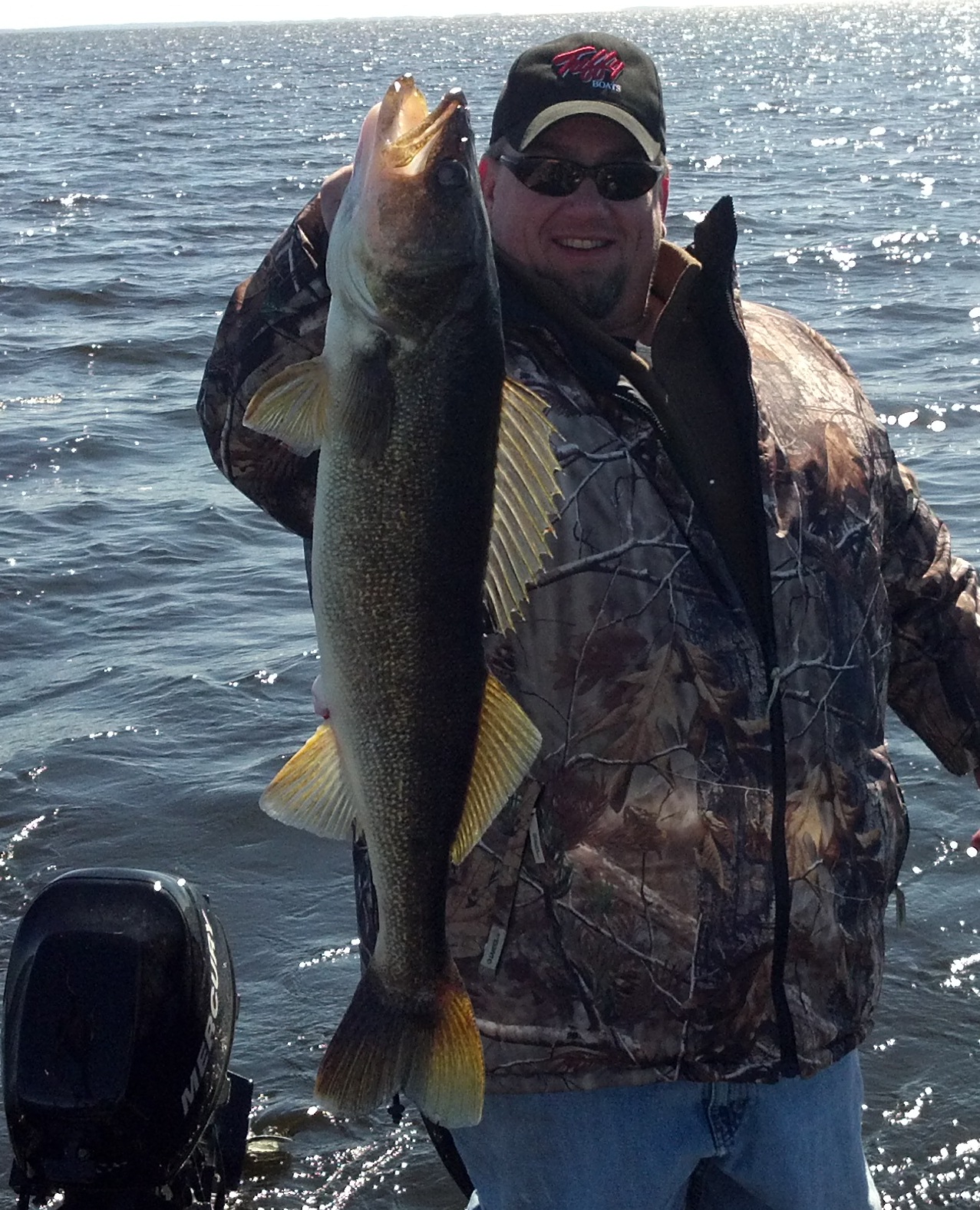Big Walleye caught on Lake Michigan - Green Bay in Marinette, WI on 4/6 ...