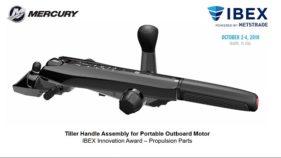Mercury Marine tiller handle assembly for portable outboard motors wins ...