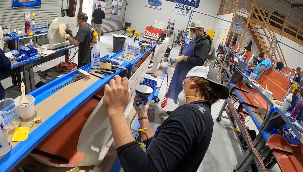 Brunswick Boat Group Hosts Annual Gelcoat Repair Training Course ...